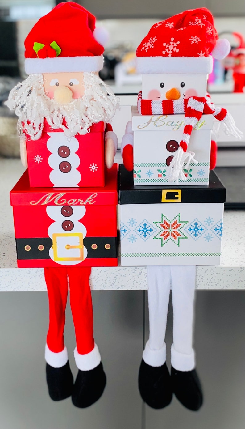 Kids Christmas Eve Box Personalised Stacking Gift Boxes With - Etsy