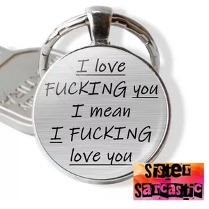 Rude Keyring Keychain Gift Present Girlfriend Boyfriend - Etsy