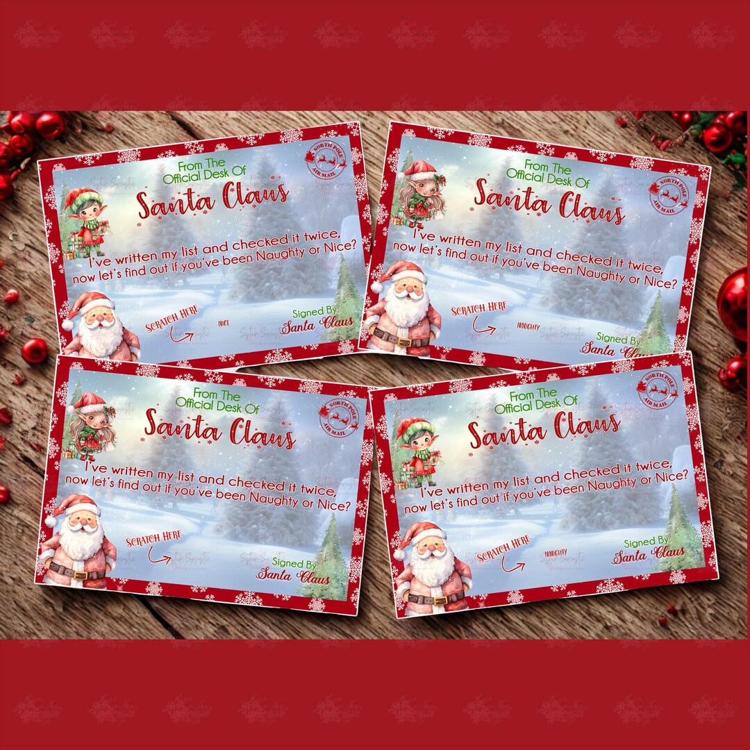 Personalised Santa Nice List Certificate – Nice List From Santa ...