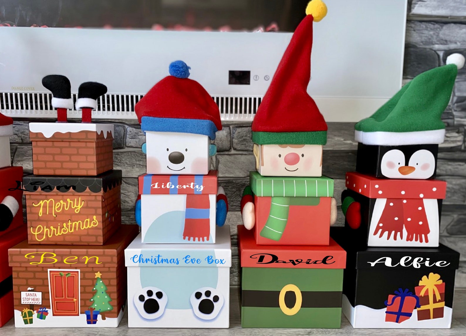 Kids Christmas Eve Box Personalised Customised Stacking Gift - Etsy