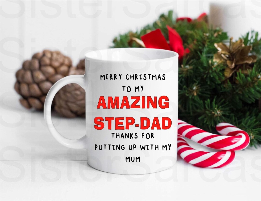 Funny Amazing Step Dad Mug, Personalised Gift, Christmas Gift, Birthday ...
