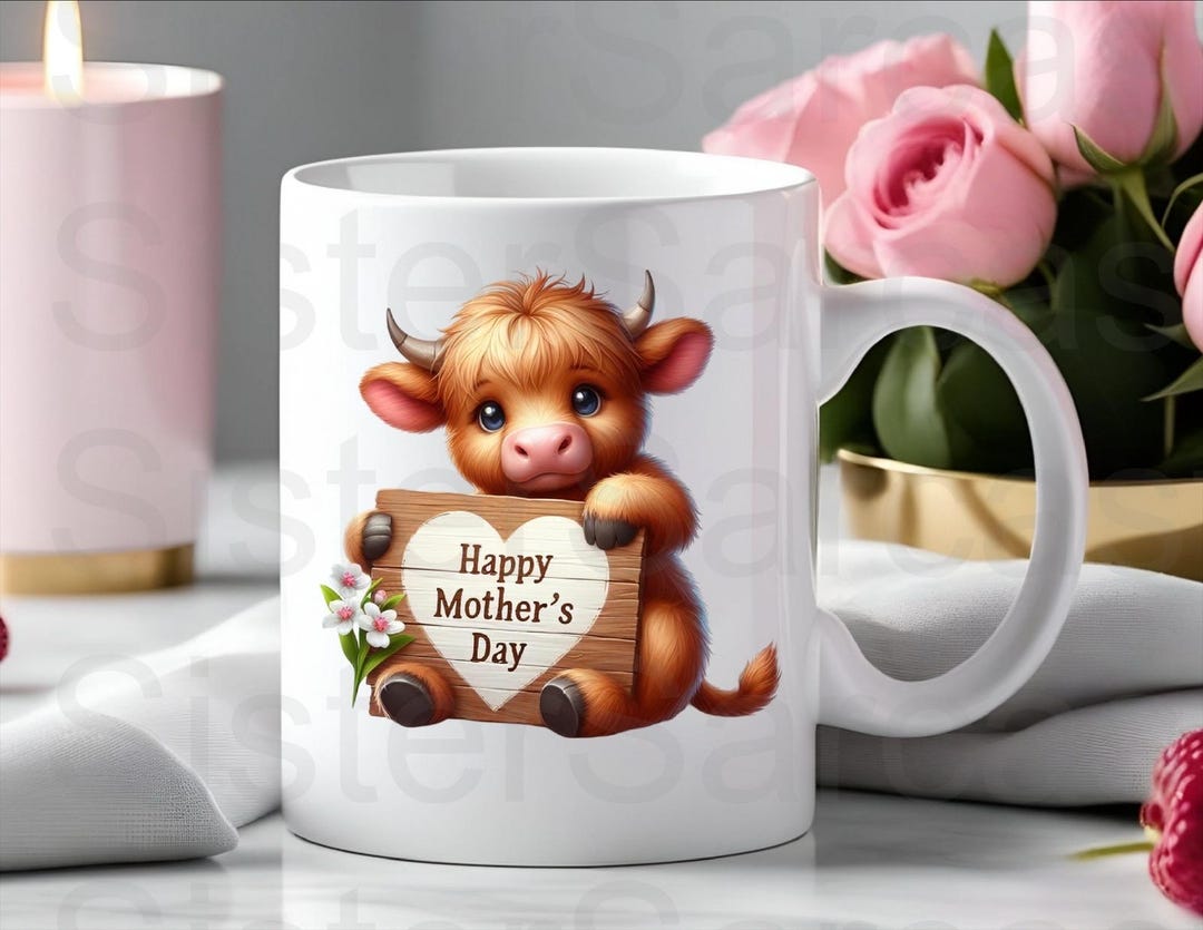 Mother’s Day Gift - Funny Gift - Highland Cow Personalised Mug - Mum ...