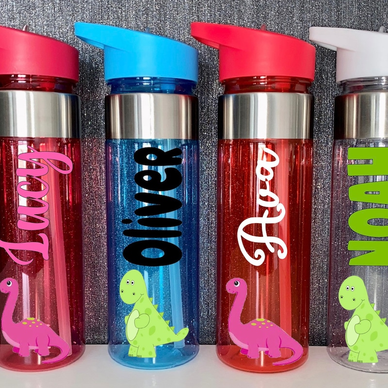 Dinosaurs Water Bottle - Etsy