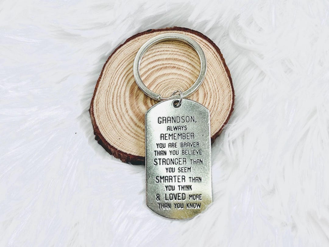 Special Grandson Keyring, Keepsake Gift, Birthday, Christmas Present ...