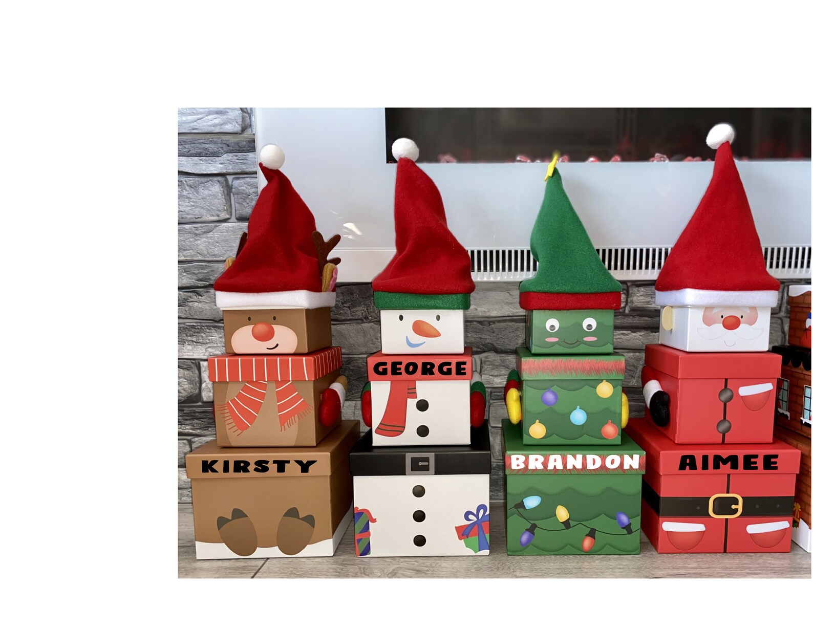 Kids Christmas Eve Box Personalised Customised Stacking Gift - Etsy UK