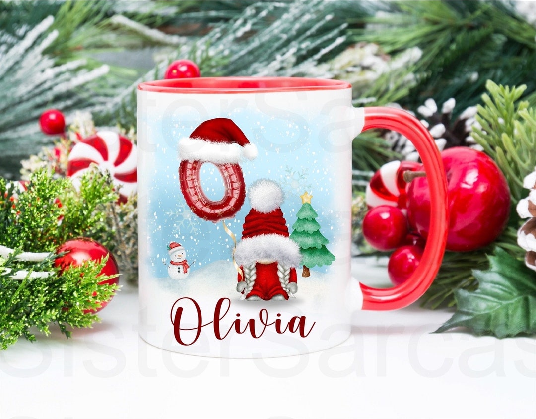 Personalised Kids Gonk Christmas Mug Cup Daughter Keepsake Gift Present ...