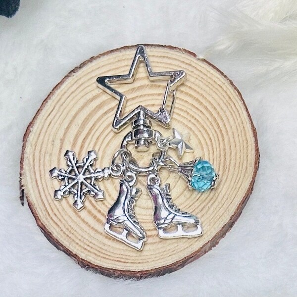 Ice Skater Key Chain - Etsy UK