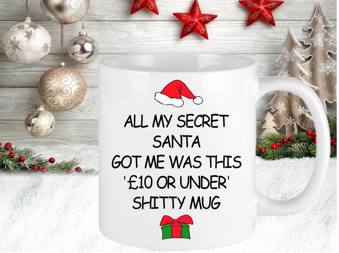 Christmas Personalised Secret Santa Mug Gift Present Funny | Christmas ...