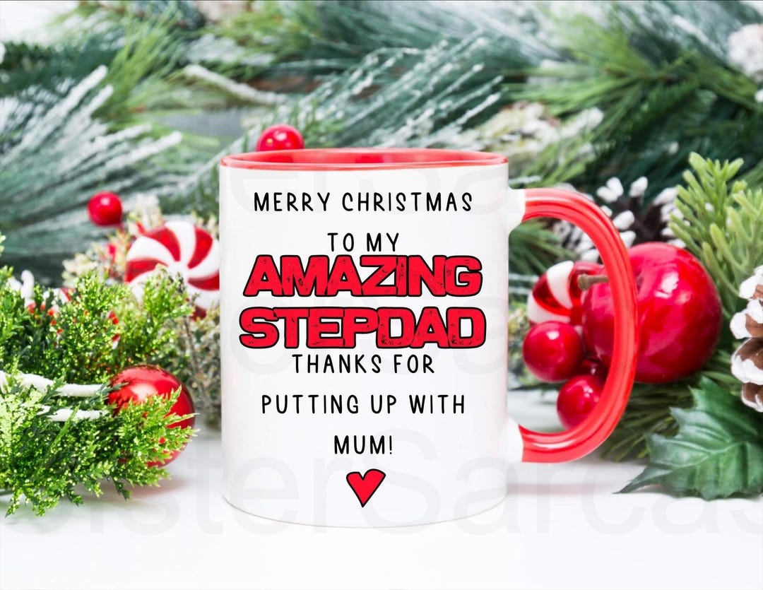 Funny Amazing Step Dad Mug, Personalised Gift, Christmas Gift, Birthday ...