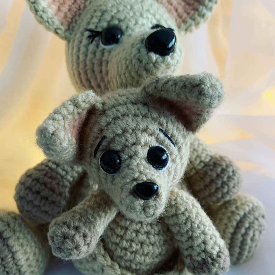 Kangaroos pattern FR/EN | Etsy