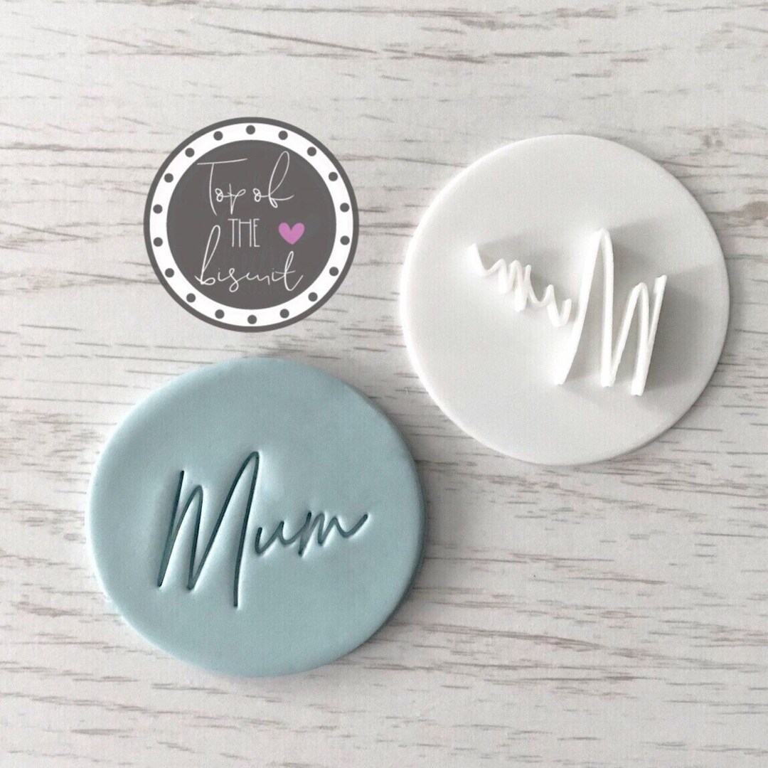 Mum, Nan or Mam embosser stamp for cupcakes, cookies, Mothers Day ...