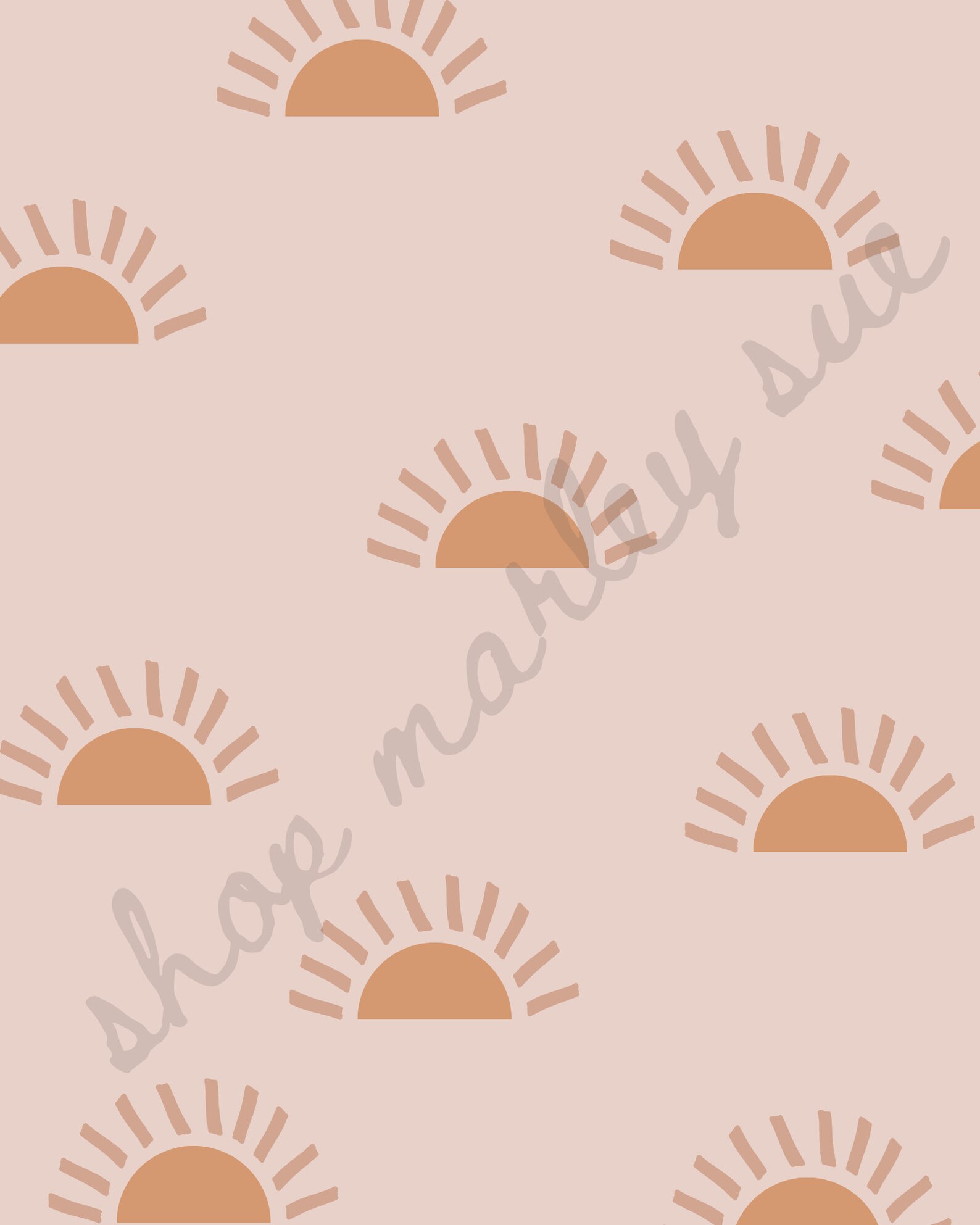 Modern Sun Printable Pink Digital Print Girl's Bedroom | Etsy