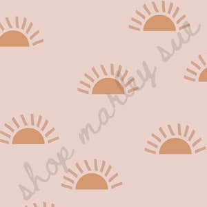 Modern Sun Printable, Pink Digital Print, Girl's Bedroom Wall Art - Etsy