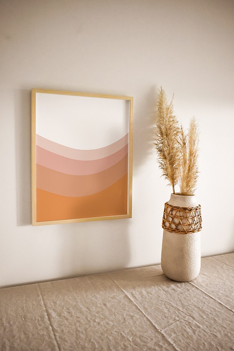 Pink Vintage Inspired Printable Monochromatic Wall Art - Etsy