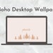 28 Boho Christmas Desktop Wallpapers, Pink Holiday Wallpapers, Digital ...