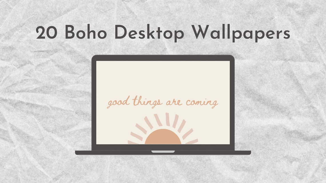 20 Boho Desktop Wallpapers Pink Digital Wallpapers Digital - Etsy Canada