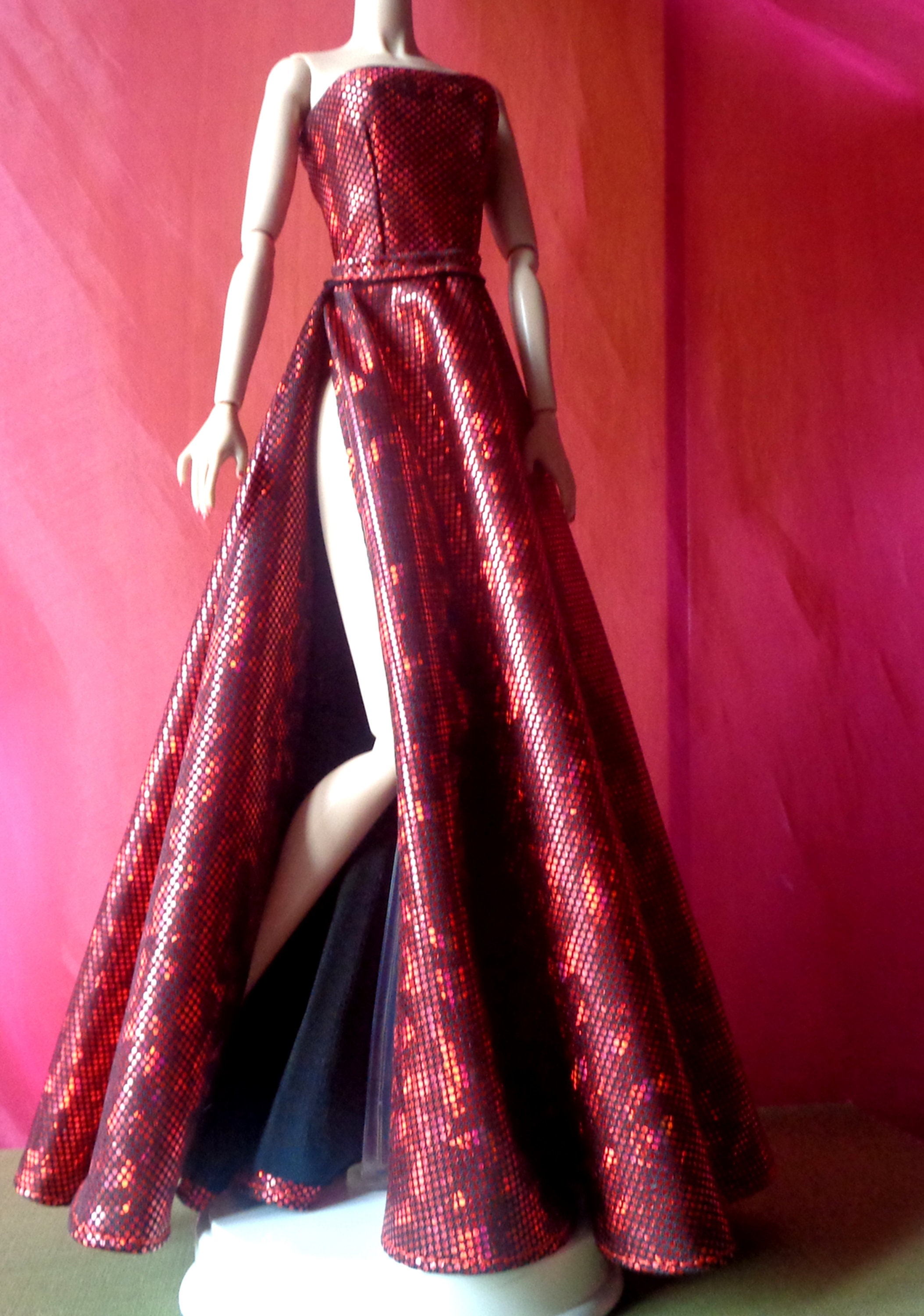 Dolls dress Barbie party black prom dress ballgown Stunning dress ...