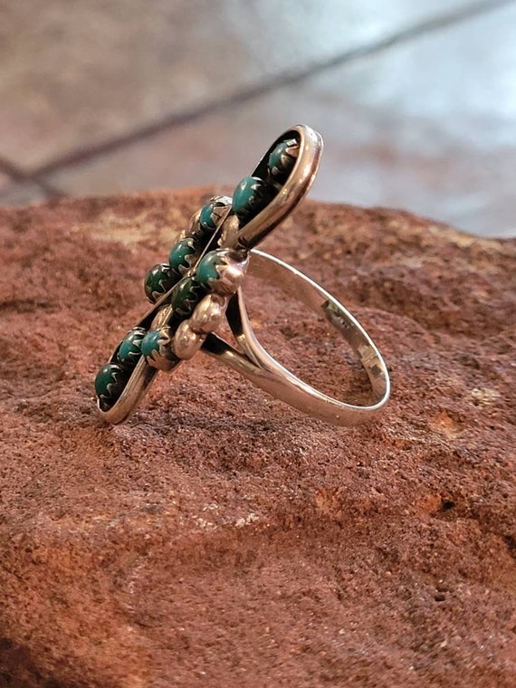 Vintage 10 Stone Snake Eye Ring - Gem