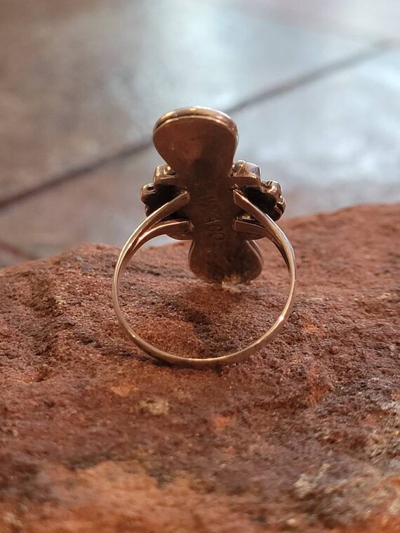 Vintage 10 Stone Snake Eye Ring - Gem