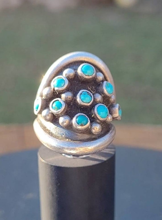 Vintage 9 Stone Ring - Etsy