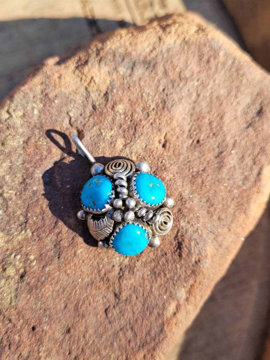 Vintage Navajo Pendant - Etsy