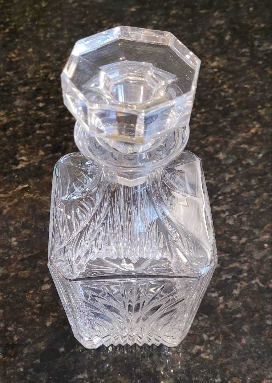 Vintage Lead Crystal Decanter - Etsy