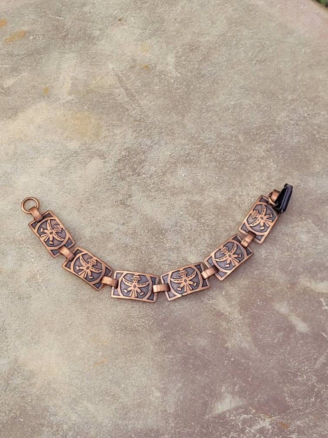 Vintage Knifewing Copper Bracelet - Etsy