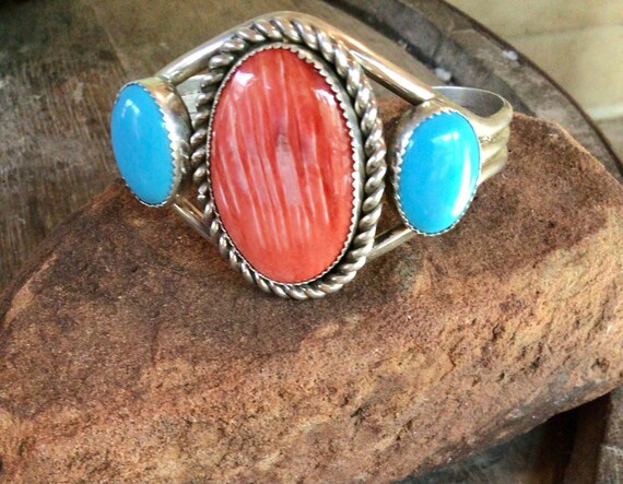 Adam Baca Spiny Oyster and Sleeping Beauty Turquoise … - Gem