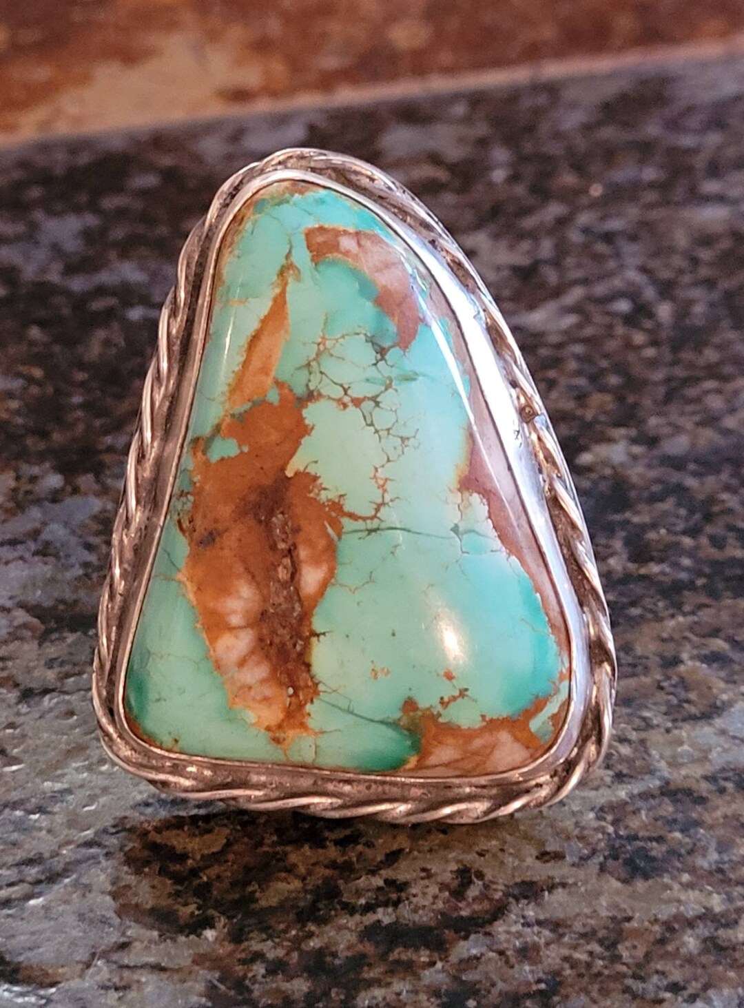 Large Royston Turquoise Ring - Etsy