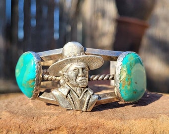 Vintage Navajo 3 Tipi Storyteller Cuff | Etsy