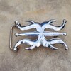 Vintage Navajo Sterling Silver Feather Concho Belt Buckle by Stan ...
