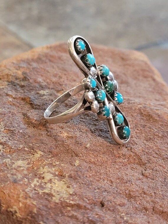 Vintage 10 Stone Snake Eye Ring - Gem