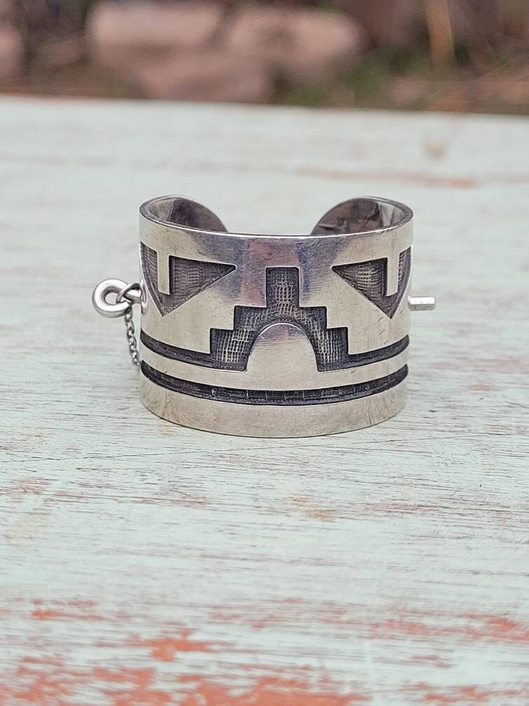 Vintage Hopi Overlay Ponytail Cuff - Etsy