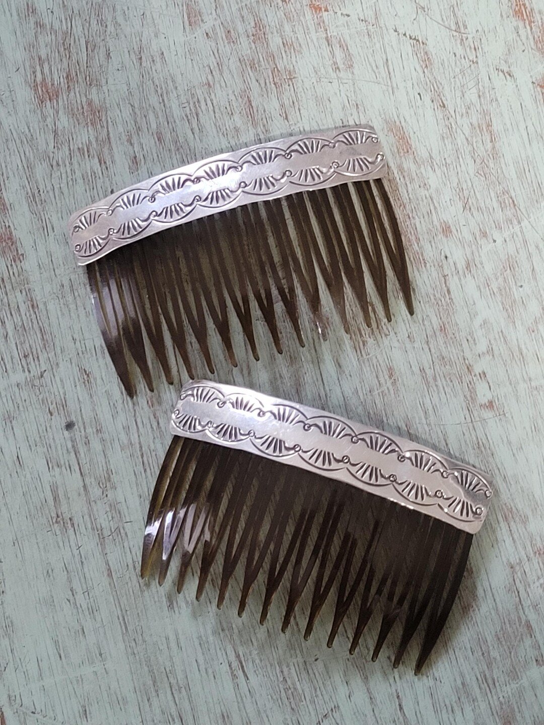 Sterling Silver Hair Combs - Etsy