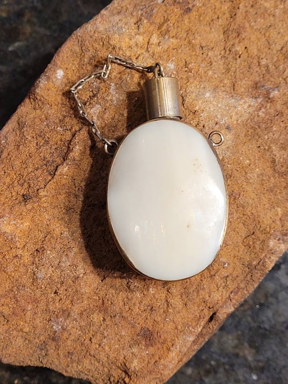 Vintage Shell Perfume Dabber Bottle - Gem