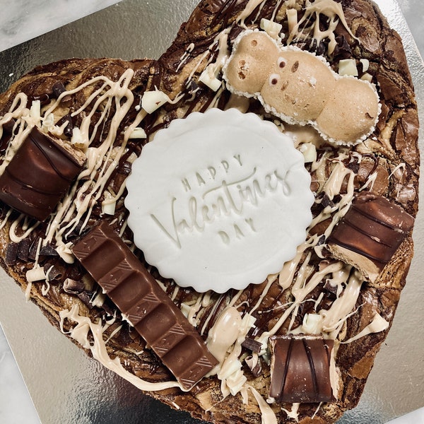 Heart Chocolate Slab - Etsy UK
