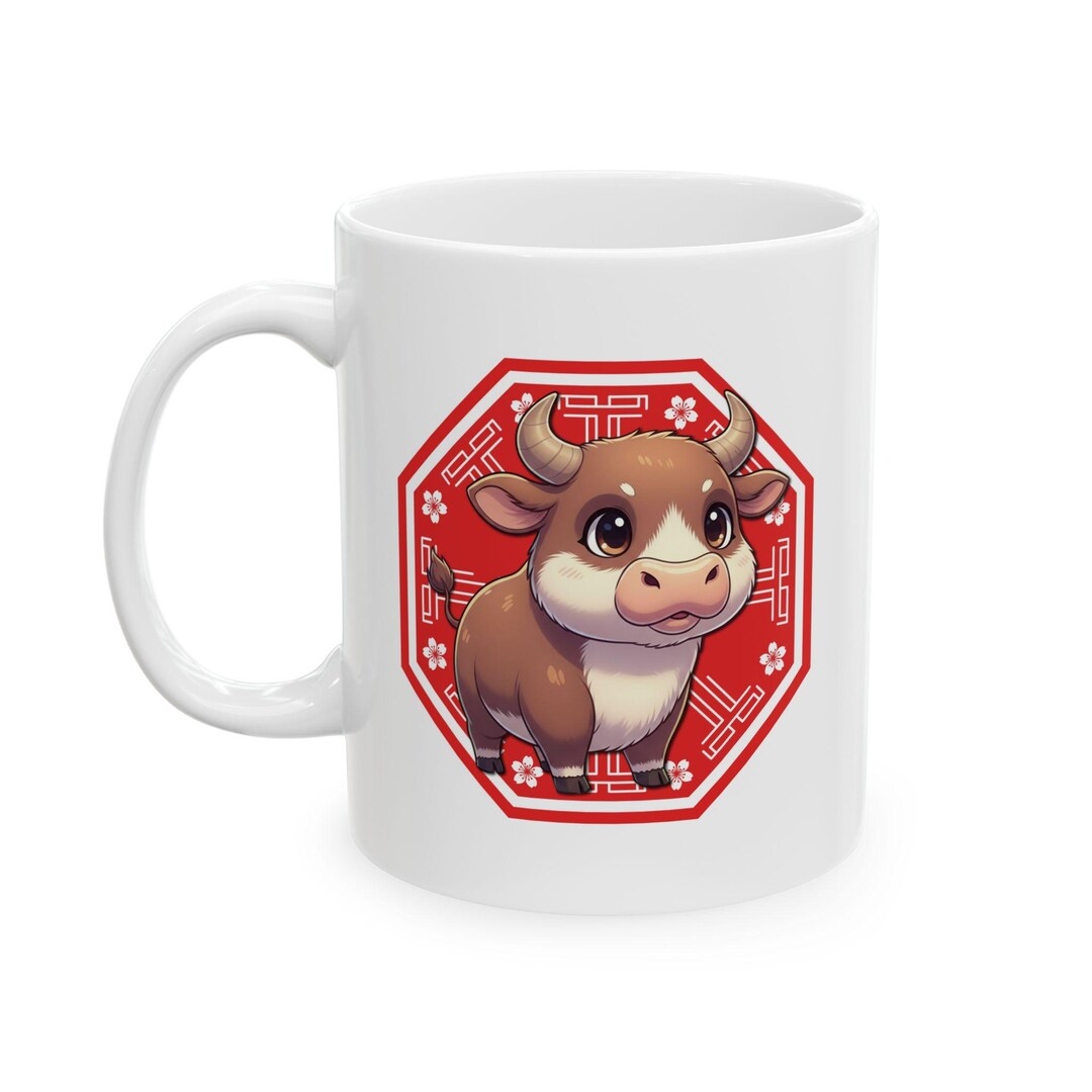 Ox Chinese Zodiac Mug Astrology-themed Birth Sign Cup, Horoscope Gift ...