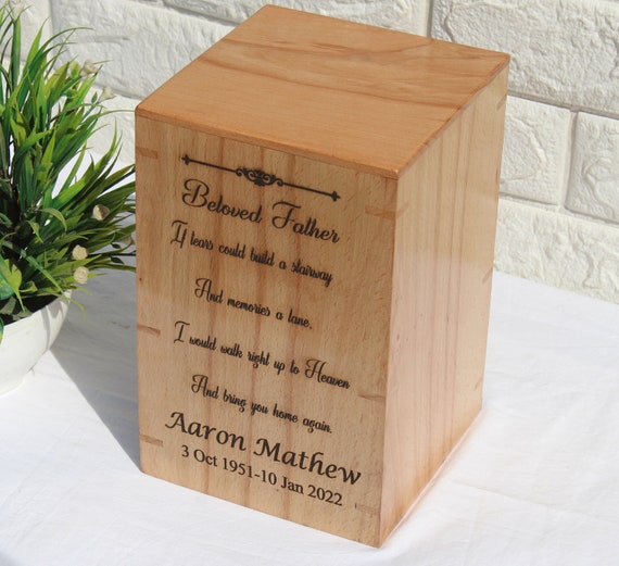 Personalised Wooden Cremation Urn Urns for Ashes Cremation | Etsy