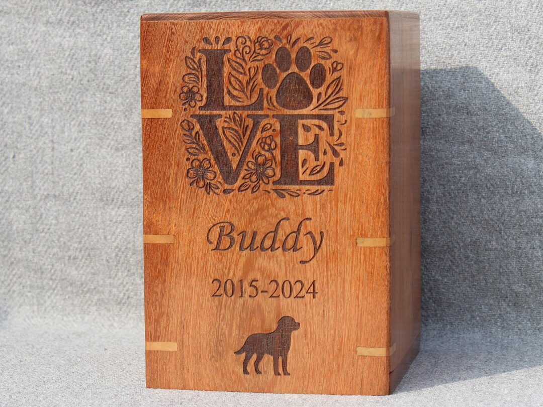 Custom Dog Breed Urn | Personalized Dog Breed Engraved Urn | Pet Urn ...