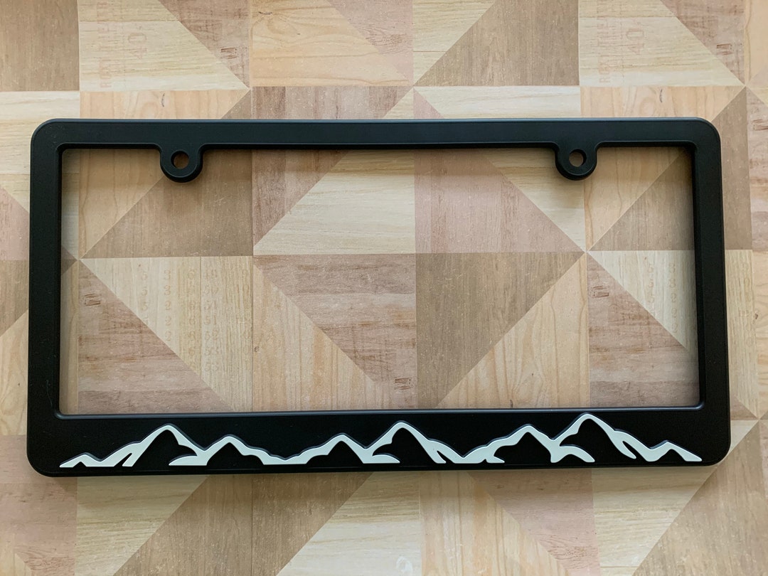 Mountain Raised License Plate Frame - Etsy