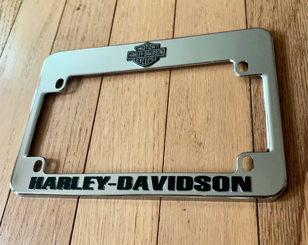 Harley Davidson Motorcycle Chrome License Plate Frame - Etsy