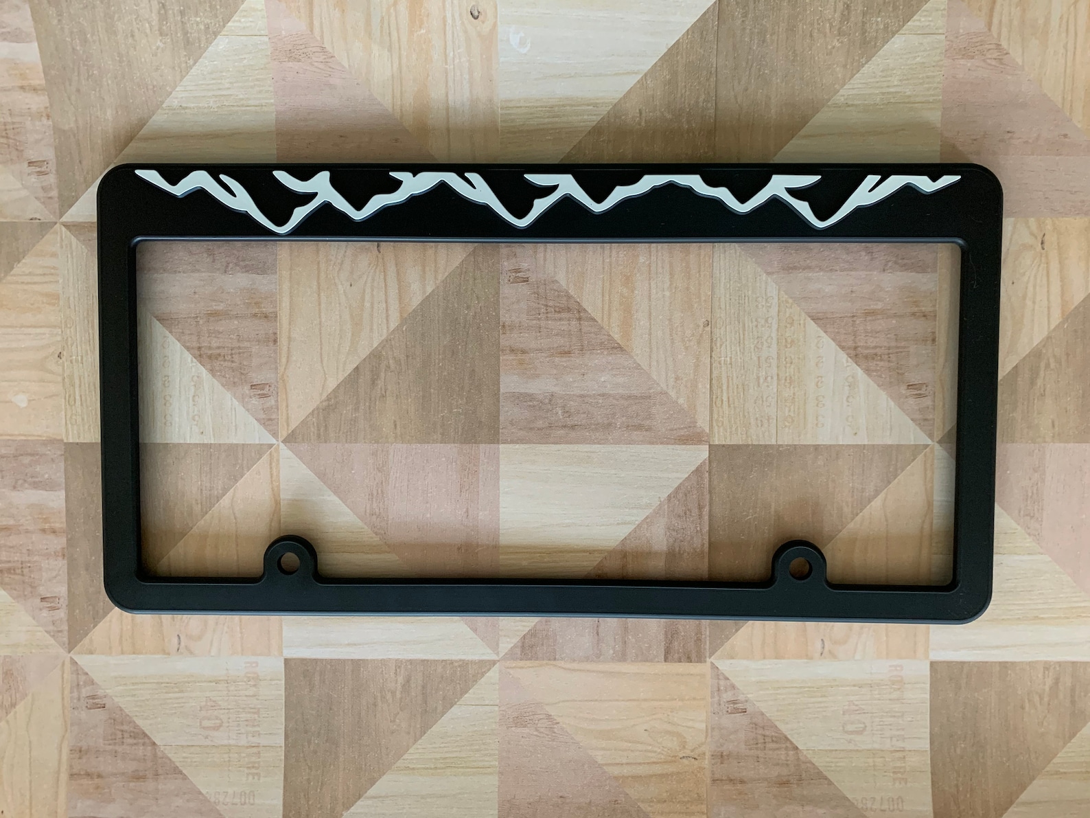 Mountains Raised License Plate Frame - Etsy