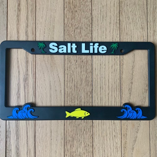 Saltwater Girl License Plate Frame License Plate Beach - Etsy