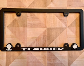 Teacher License Plate Frame - Etsy