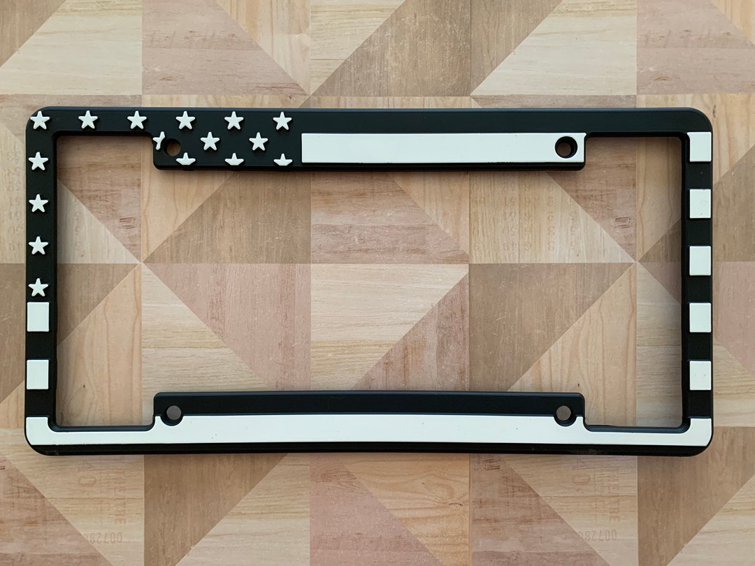 Flag License Plate Frame - Etsy