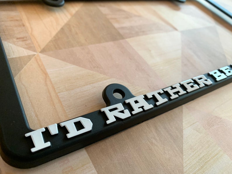 Surfing Raised License Plate Frame | Etsy