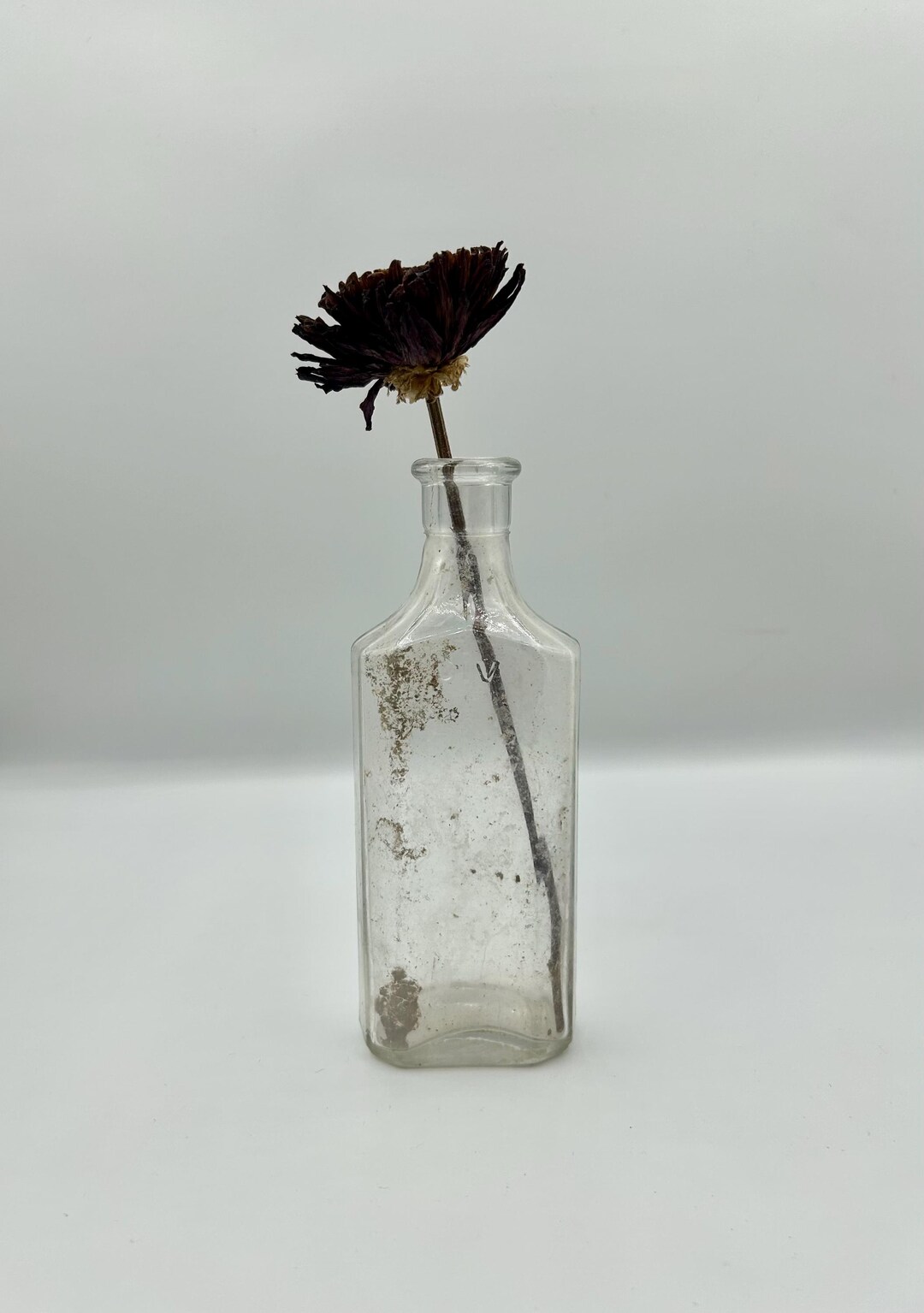 Vintage Apothecary Bottle | Antique Owens 3vi Glass Medicine Bottle ...