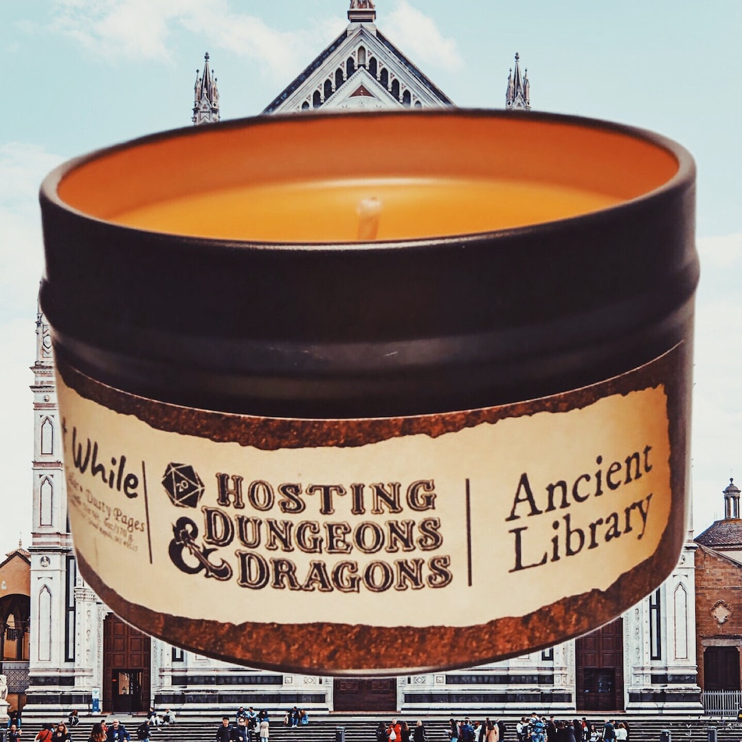 Ancient Library Candle – Dnd Immersive Gaming Candle – Leather, Cedar ...