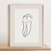 Tooth Line Art, Molar Printable Wall Art, Abstract One Line Dental Art ...