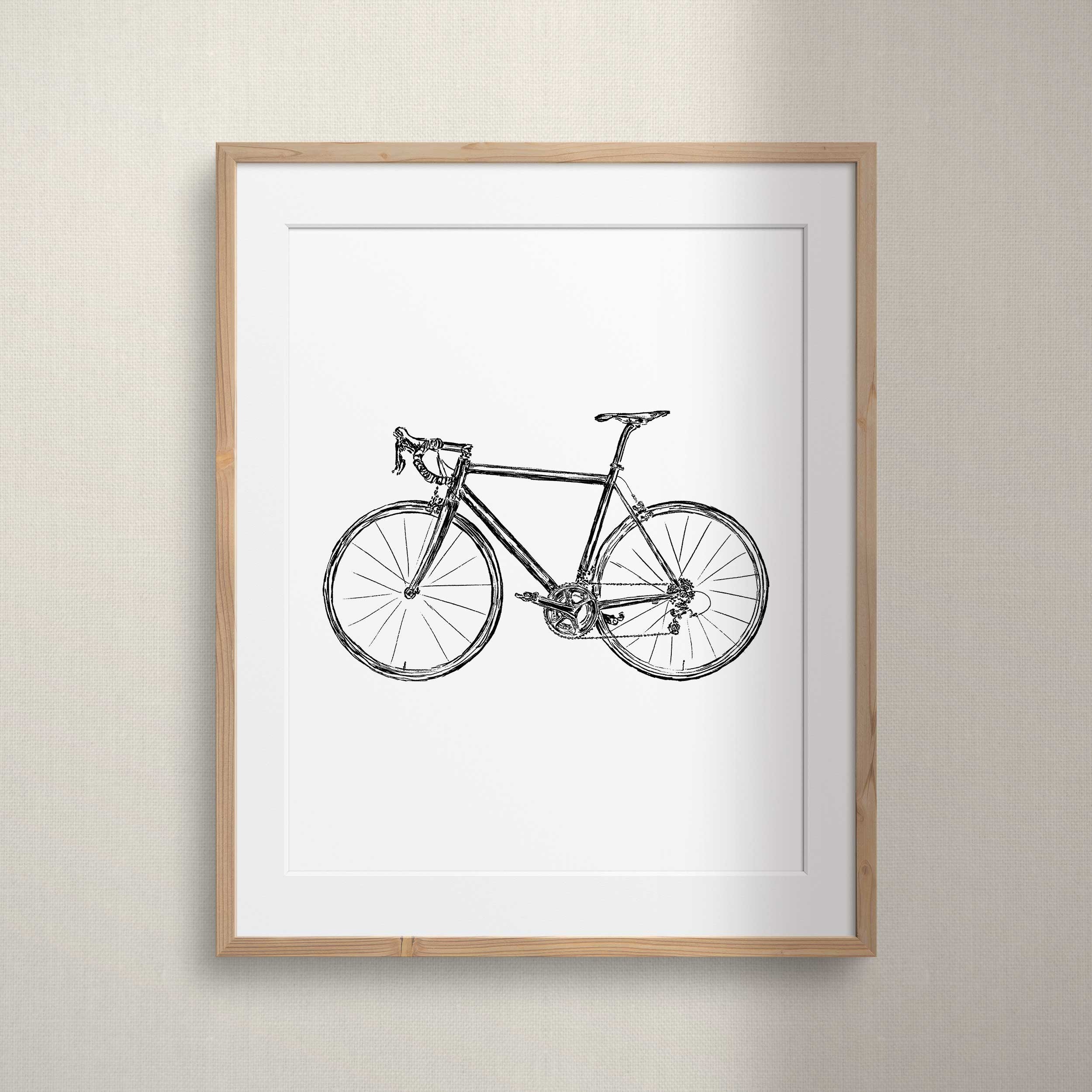 Road Bike Drawing
